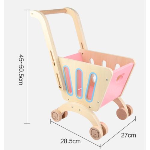Jual TROLLEY TOYWOO WOODEN SHOPPING CART PRETEND PLAY - mainan ...