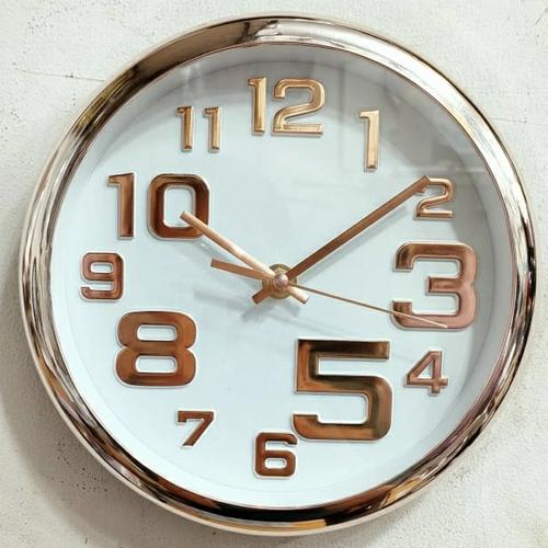 Jual jam dinding minimalis modern angka timbul sweep - mesin Quartz ...