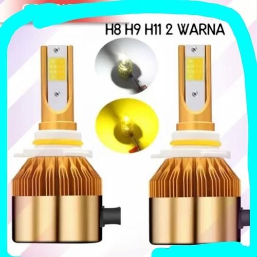 Jual Lampu LED Headlamp Foglamp 2 Warna H11 dan H7 dan HB3 9005 DAN H4 ...