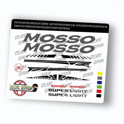 Jual decal stiker sepeda mosso seli - sticker sepeda full cutting - dua ...