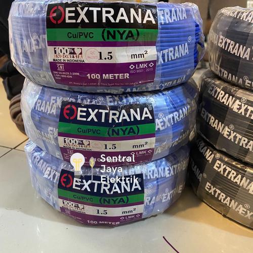 Jual KABEL NYA 1.5 mm 1,5 mm @100 100M (METER) EXTRANA - Hitam ...