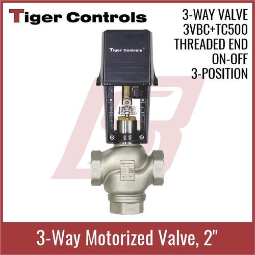 Jual TIGER CONTROLS | 3-Way Motorized Valve| 2", 3VBC+TC, 24 VAC, On ...