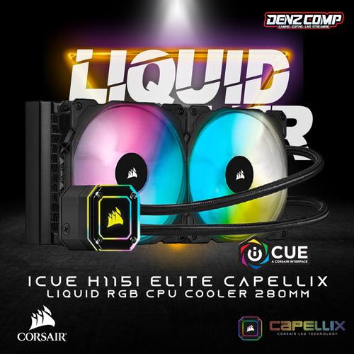 Jual CORSAIR iCUE H115i ELITE CAPELLIX Liquid CPU Cooler - Kota Bandung ...
