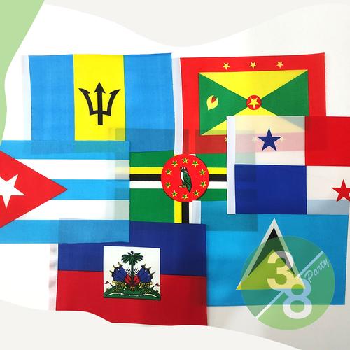Jual Bendera Kain Mini Negara Caribbean Island Cabi Karibia Country ...
