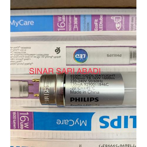 Jual Lampu TL LED PHILIPS Ecofit 16w 16watt 1200mm 765 ORI Philips ...