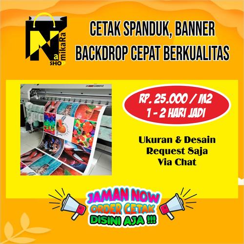 Jual CETAK SPANDUK, BANNER, BACKDROP TERMURAH BANDUNG FREE DESIGN - Kab. Bandung - Namikara Shop ...
