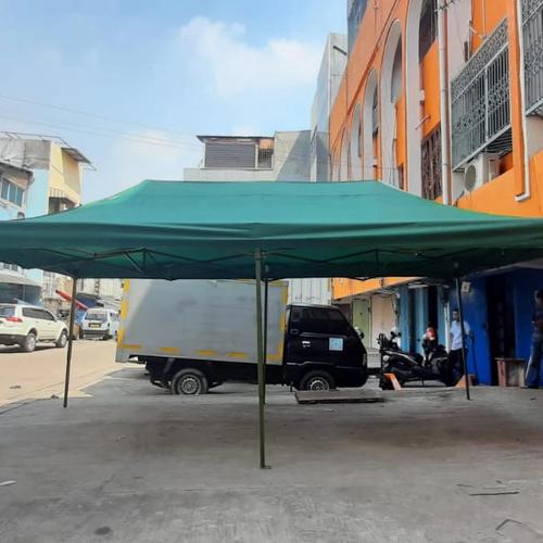 Jual tenda lipat 3x6 rangka premium super atap D1080 - Biru, 3x6 ...