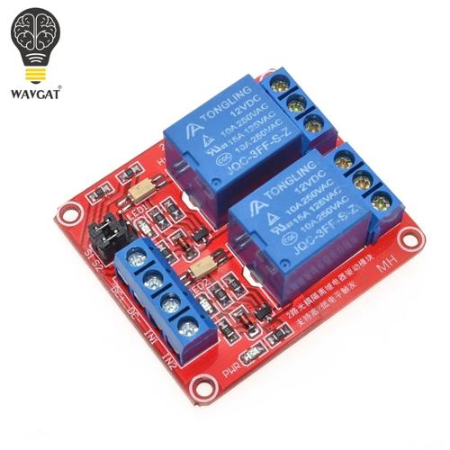 Jual Modul Relay 2 Channel 12V Optocoupler High or Low Level Trigger ...