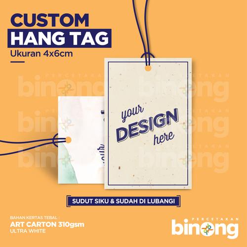 Jual Cetak custom Hang Tag - Label Hang Tag produk brand satuan - Cetak ...