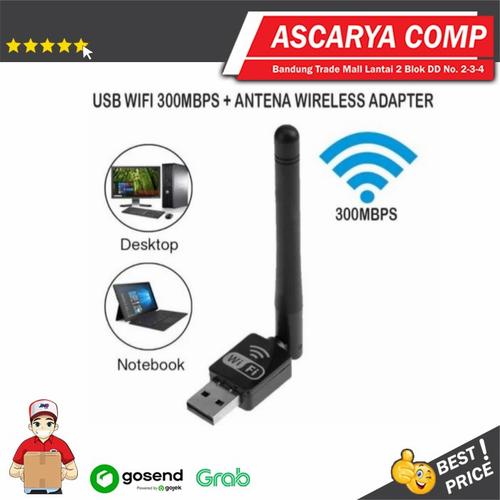 Jual Usb Wifi Adapter 300Mbps (Antena) / Usb Wireless 300Mbps Antena ...