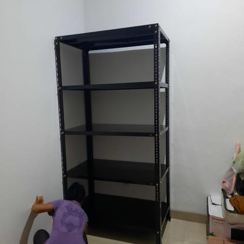 Jual Rak Siku Besi 5 Ambalan 120 x 50 x 200 cm (P x L x T) - Hitam ...
