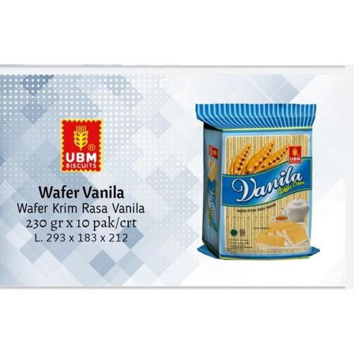 Jual Wafer Vanila Wafer Krim Rasa Vanila UBM 230gr - Kota Tangerang ...