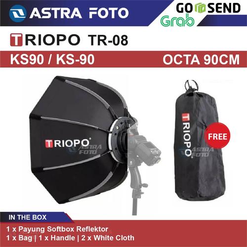 Promo TRIOPO KS90 / KS-90 Softbox Flash Octagonal Diameter 90cm ...