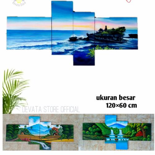 Promo LUKISAN HIASAN DINDING UKURAN BESAR NUANSA PEMANDANGAN BALI WALL DECOR - hutan - Kab ...