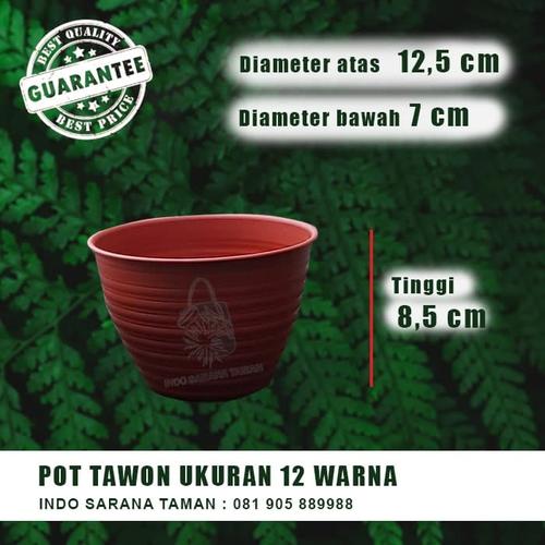 Jual Pot TAWON 12 MERAH BATA Pot Bunga Tawon Pot Motif Tawon ukuran 12 ...