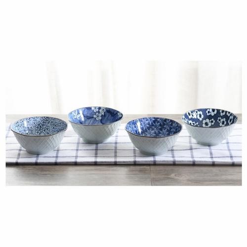 Jual Mangkok Makan Jepang Sup Keramik Corak Bunga 5 inch Medium Size ...