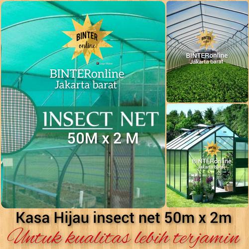 Jual insect net 50m lebar 2m - Hijau, 50m x 2m - Jakarta Barat ...