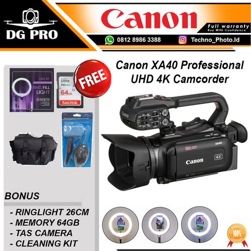 Jual Canon XA40 Professional UHD 4K Handycam Camcorder Original XA-40 ...