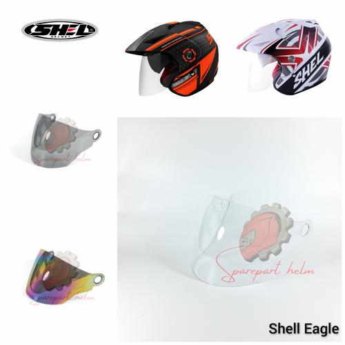 Jual Kaca helm SHEL Eagle Visor helm SHEL Eagle - Black Smoke - Kota ...