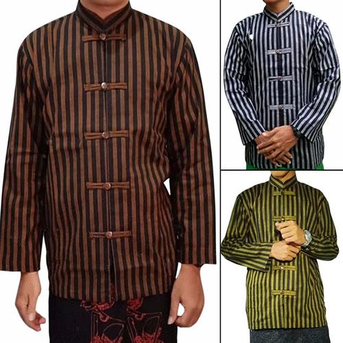 Jual Koko Lurik Jawa Khas Jogja - Biru, XXL - Kab. Bantul - sumbermili ...