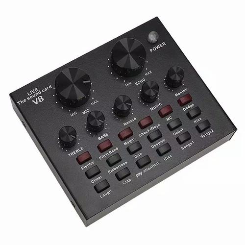 Jual Sound card V8 Mixer Bluetooth SoundCard V8 Audio USB External ...