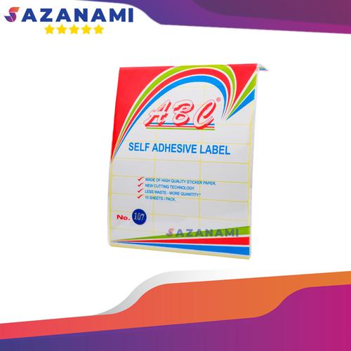 Jual ABC LABEL 107 STIKER LABEL SELF ADHESIVE LABEL LABEL UNDANGAN ...