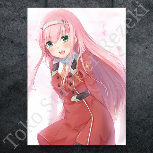 Jual Poster Figure Darling In The Franxx Zero Two Chibi Lucu Paper ...