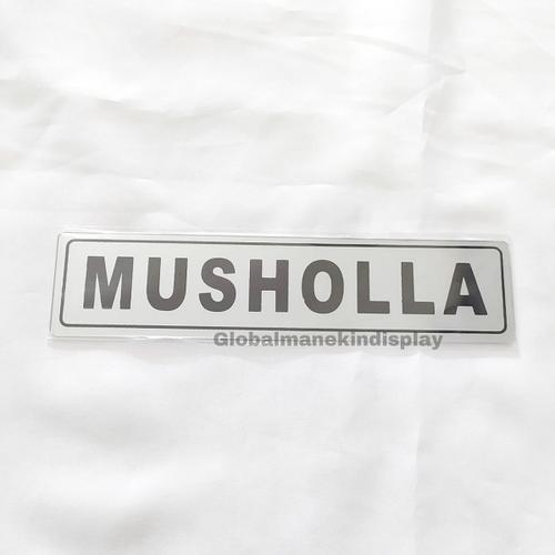 Jual Acrylic Sign Label Petunjuk Simbol Logo - MUSHOLLA - Kota ...