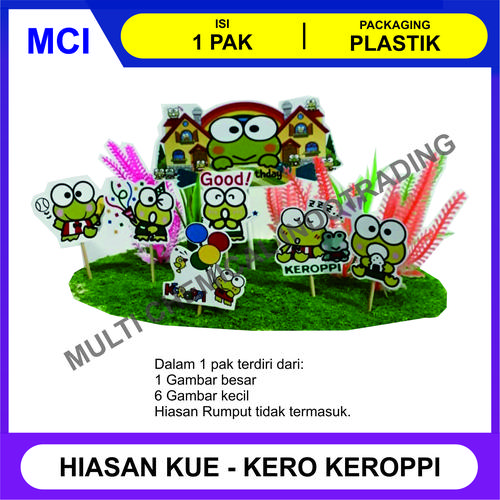 Jual HIASAN KUE SET KERO KEROPPI / CAKE TOPPER / DEKORASI KUE - Kab ...