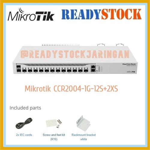 Jual Mikrotik CCR2004-1G-12S+2XS Router 12-port SFP+ 10G Cloud Core ...