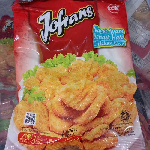 Jual Jofrans nugget chicken love 500gr - Kota Palembang - Simbat Frozen ...