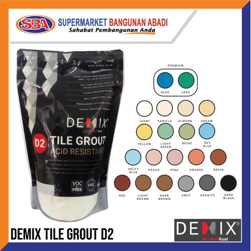 Jual SEMEN NAT DEMIX D2 TILE GROUT WATER REPELLENT ACID RESISTANT 1KG ...