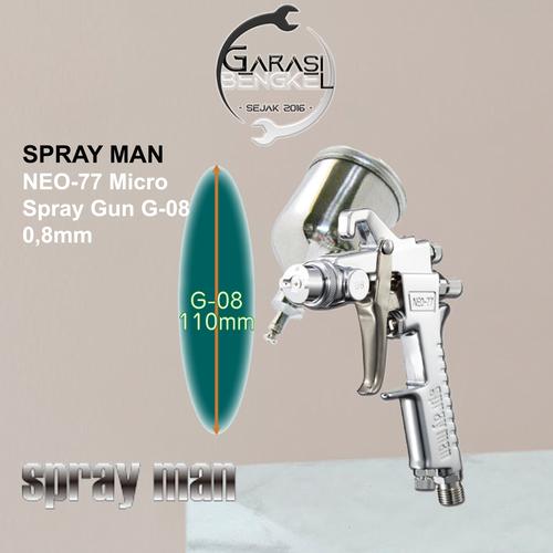 Jual Sprayman NEO-77 Micro Spray Gun 0,8mm Semprotan Cat Tabung Atas G ...