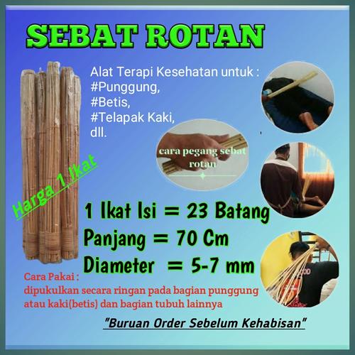 Jual Sapu Rotan Terapi Sebat Rotan Alat Terapi untuk Kesehatan - Kab ...