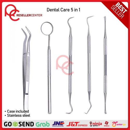 Jual Peralatan Oral Diagnostik Perawatan Dokter Gigi Dental Care 5 in 1 ...