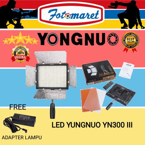 Jual Lampu LED YUNGNUO YN300 III / Lampu YUNGNUO YN300 III ORIGINAL ...