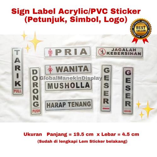 Jual Acrylic Sign Label Petunjuk Simbol Logo - MUSHOLLA - Kota ...