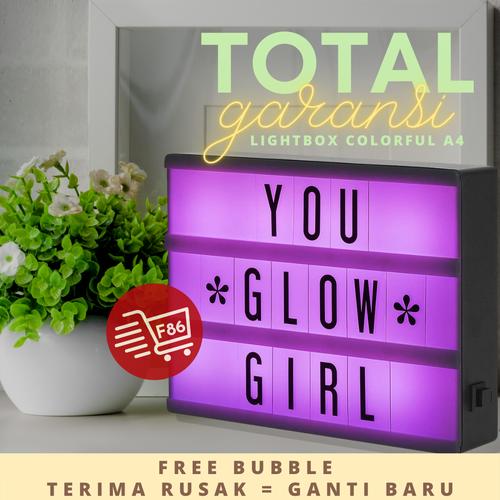 Jual Light Letter Box A4 RGB Cinematic LED Light /Lampu Kamar Tidur ...