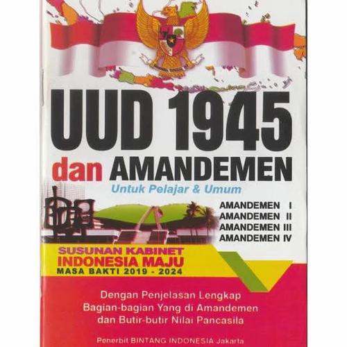 Jual BUKU UUD 45 UNDANG UNDANG DASAR 1945 AMANDEMEN KABINET INDONESIA ...