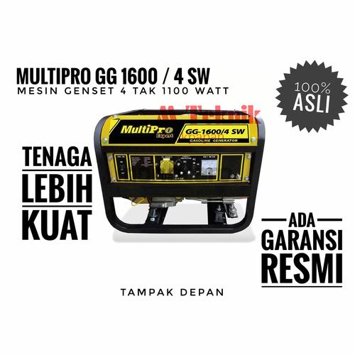 Jual Genset bensin Multipro GG 1600 / 4 SW generator gasoline listrik 4 tak - Kota Balikpapan ...