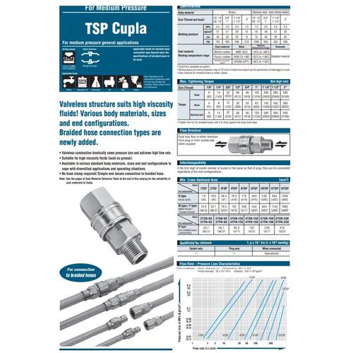 Jual NItto KOHKI TSP Coupler TPF, TPM, TPH, TSF, TPH stainless & Bras ...