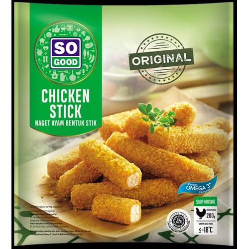 Jual CHICKEN STICK ORIGINAL SO GOOD 200GR FROZEN DAGING AYAM OLAHAN ...