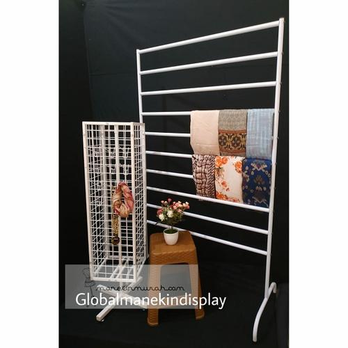 Jual Rak Jilbab Besi susun Rak Kerudung Minimalis - 10 Susun Hitam ...