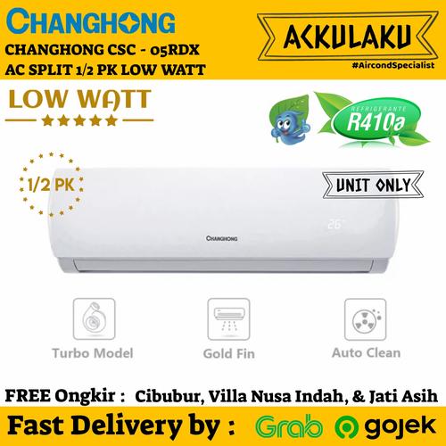 Jual Ac Split 1/2 Pk CHANGHONG CSC-05RDX CSC 05RDX Standard Low 330 ...