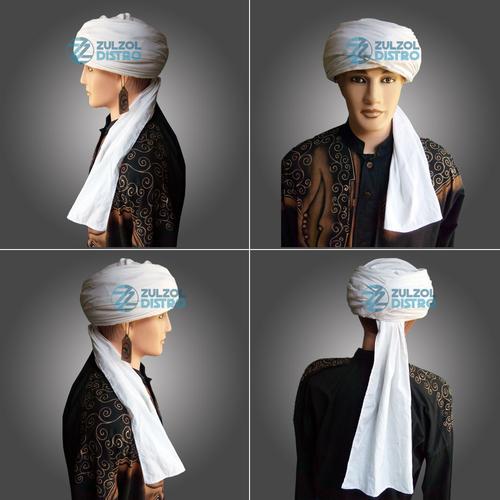 Jual Iket Imamah Putih Premium / Sorban Imamah / Iket Wali / Iket Sunan ...