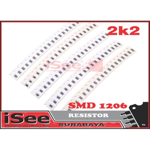 Jual Resistor smd 1206 2k2 2,2K kilo ohm 2200 Ohm Toleransi 1% ...