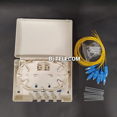 Jual Roset fo 8 core sc komplit/ Otb wall 8 core SC SM lengkap pigtail ...