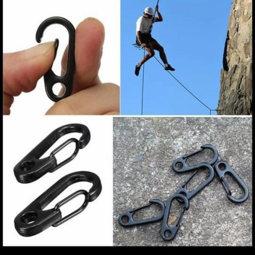 Jual carabiner kecil mini spring gantungan kunci safety key alloy ...
