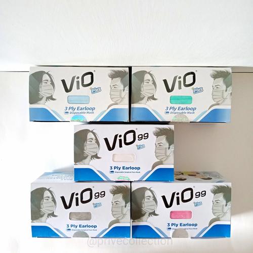 Jual Masker Vio Medis 3ply Earloop - Abu-abu - Kota Surabaya - Prive ...