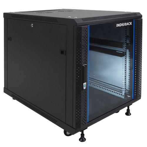 Jual IR8010G-19" CLOSE RACK 10U DEPTH 800MM GLASS DOOR MERK INDORACK ...
